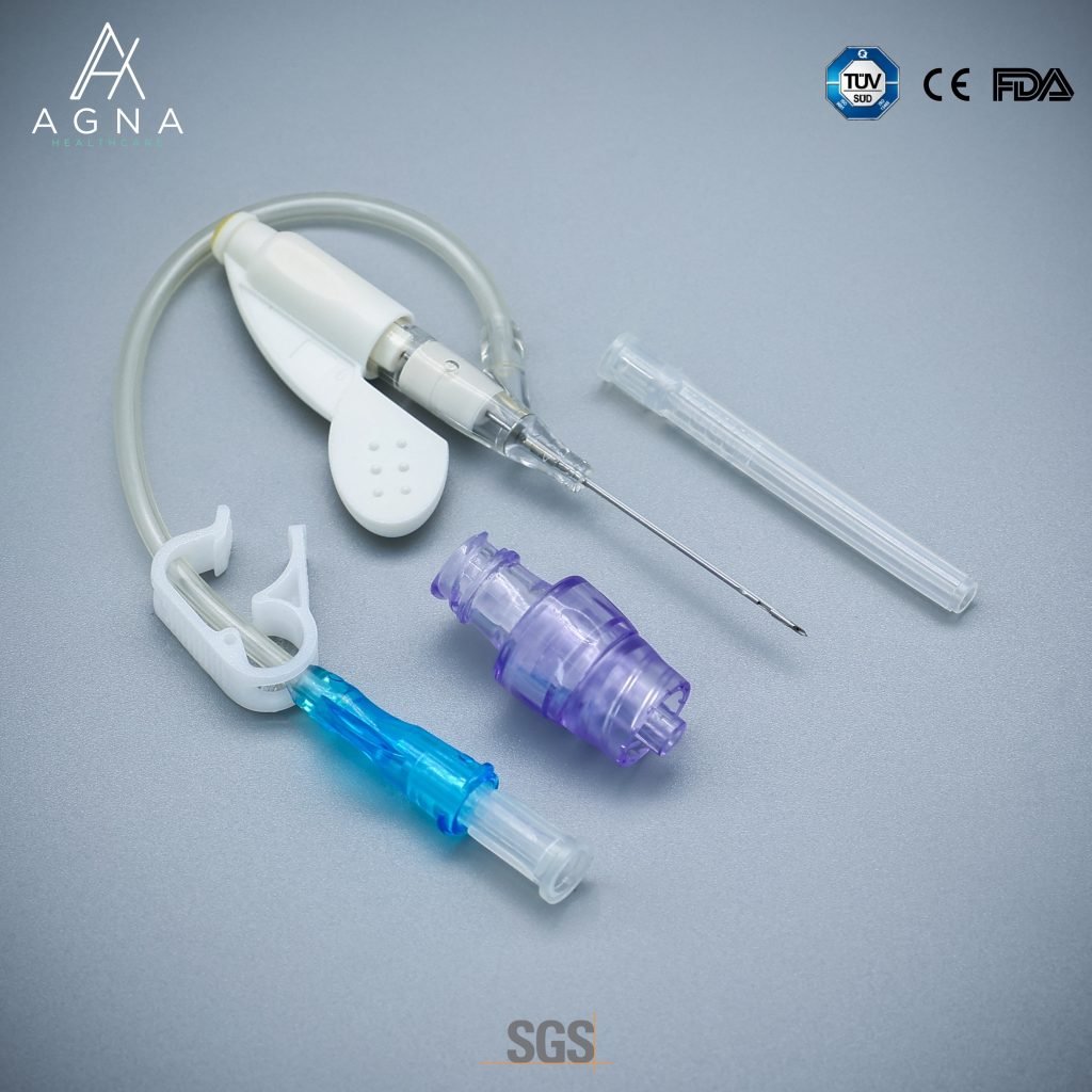 Y Type Safety IV Catheter (Needle Free Connector) - Agna Healthcare